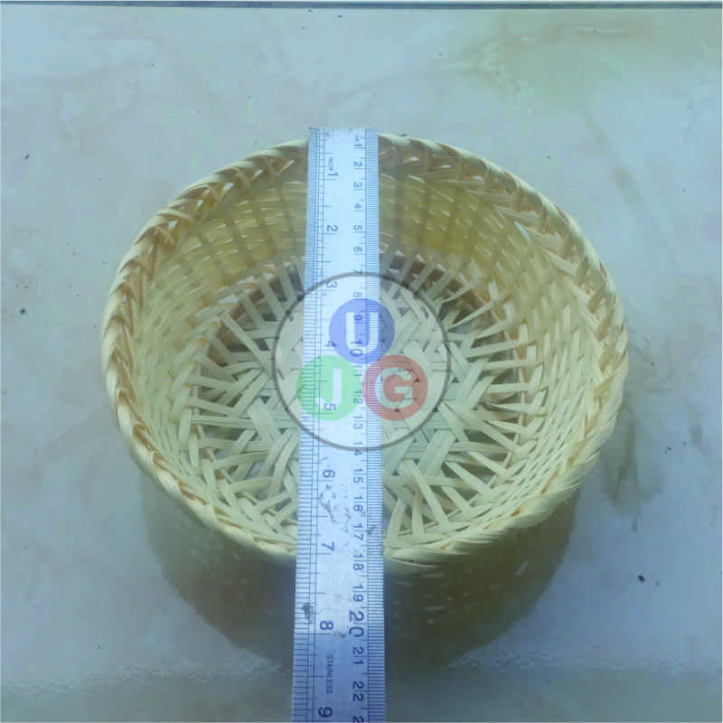 Jual wadah snack atau wadah makanan dari anyaman bambu bulat diameter ...