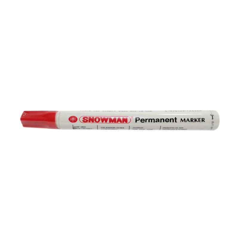 Jual Snowman Permanent Marker Spidol - Merah di Seller Aneka Stationery ...