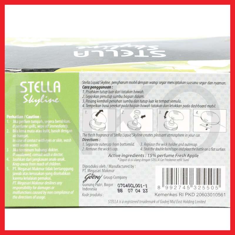 Jual Stella Skyline Fresh Apple Pengharum Ruangan Atau Mobil Di Seller ...