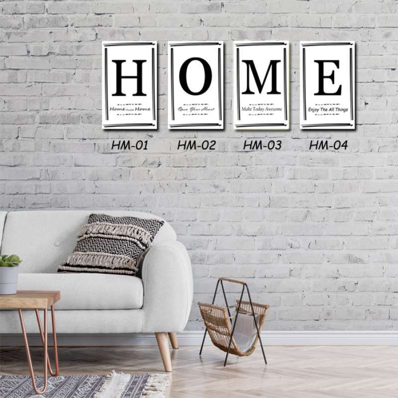 Promo PAKET HIASAN DINDING HOME SWEET- POSTER KAYU - WALL DECOR 15x30cm ...