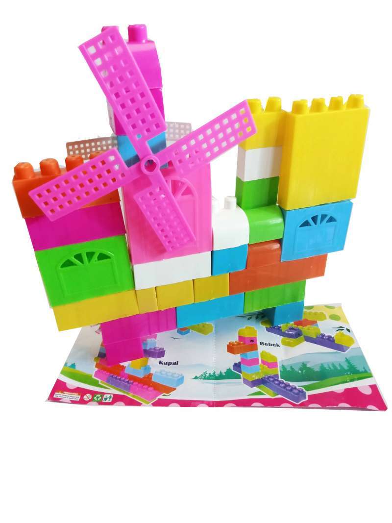 Jual Mainan Block Balok Brick Edukati Seri Kincir Angin Multiwarna Di ...