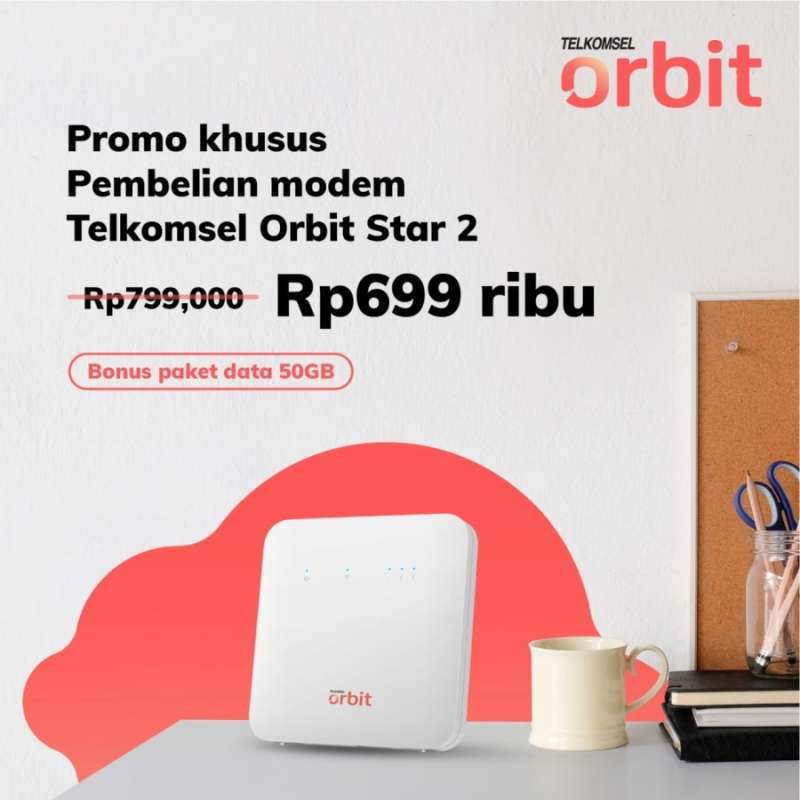 Promo Telkomsel Orbit Star 2 - White Diskon 21% di Seller MyOrbit ...