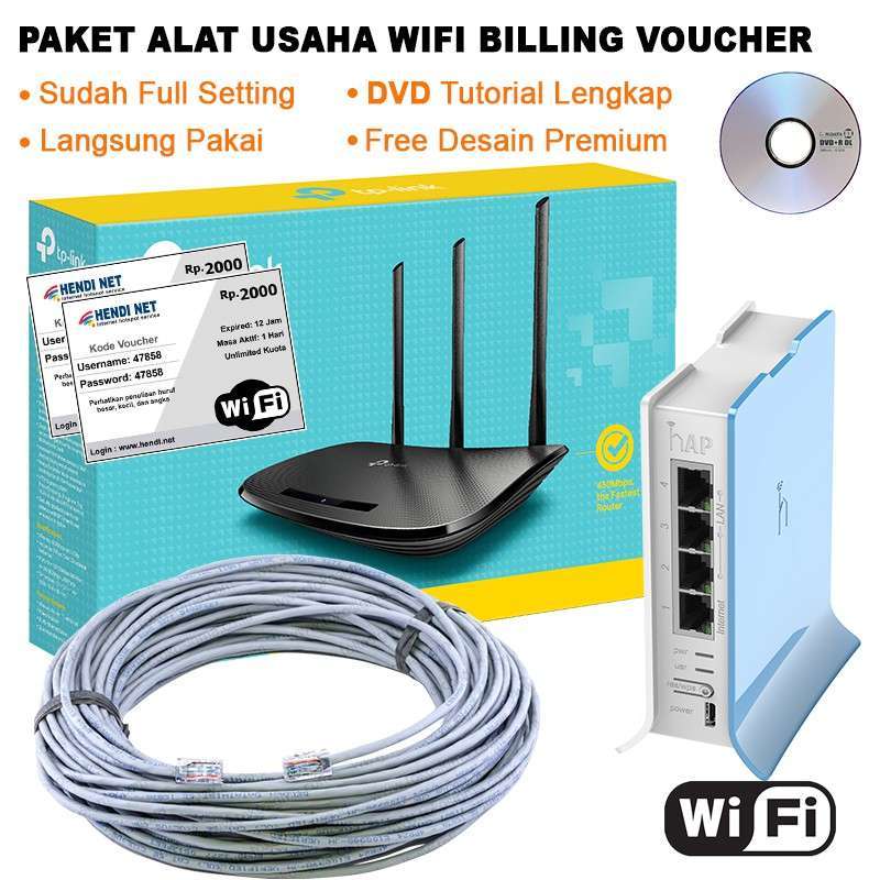 Jual Paket Alat Usaha Wifi Billing Sistem Voucher Full Setting Warkop ...