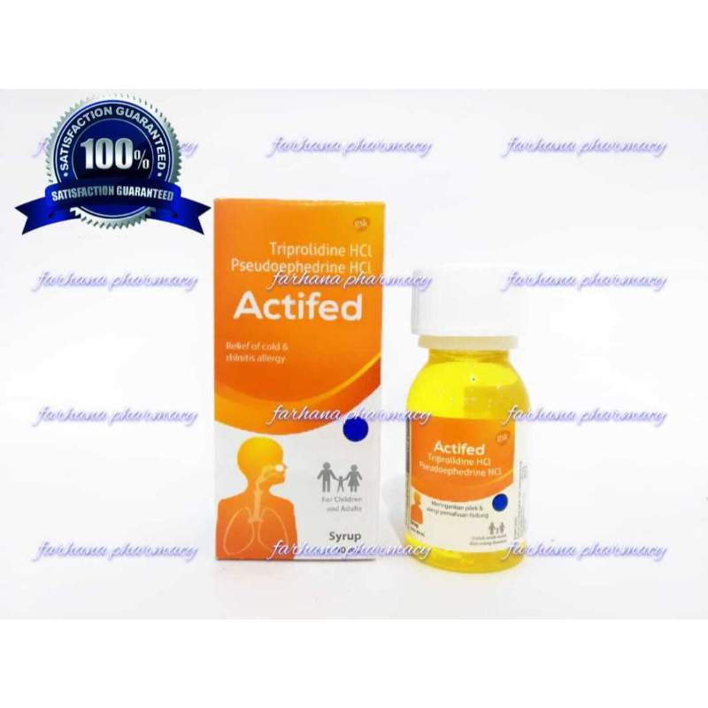Jual Jual Promo Actifed Kuning Syrup 60 ml - Untuk Pilek & Alergi Paten ...