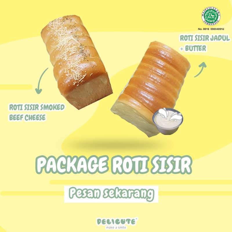 Jual Paket Roti Sisir Jadul Rasa Original Butter Dan Smoke Beef Cheese ...