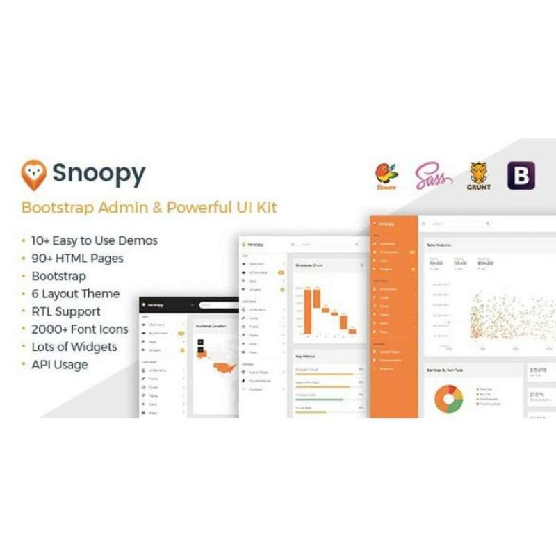 Jual Template Admin Snoopy Multipurpose Bootstrap Admin Dashboard di Seller Bukuoriginal - Gayam ...