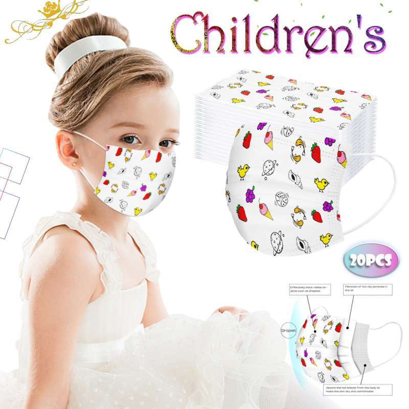 Jual Fashion Deal Disposable Children's Mask With Elastic Earloop ...