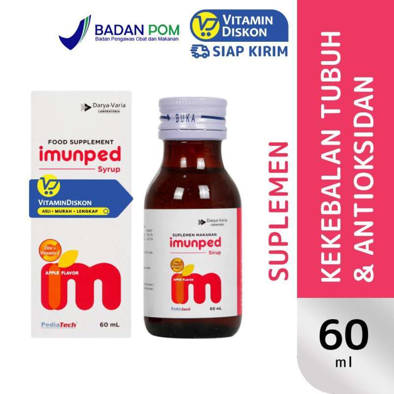 Promo Imunped Syrup For 2-12 Years Old 60 Ml | Suplemen Kekebalan Tubuh ...