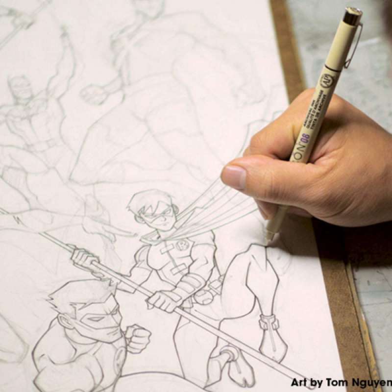 Jual Sakura Drawing Pen Manga Pigma Micron Set Alat Lukis Hitam Di ...