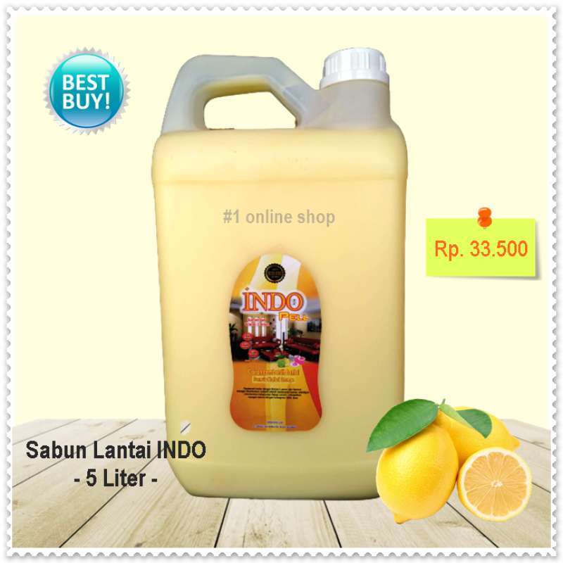 Jual Sabun Pembersih Lantai INDO 5 Liter - Formula Karbol Orange di ...
