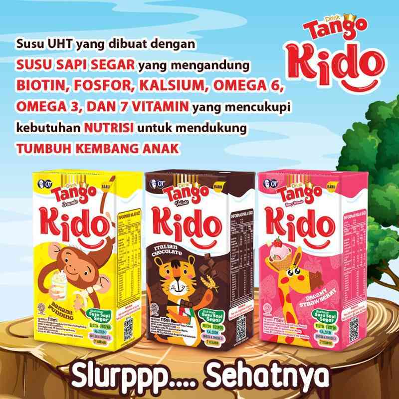 Jual TANGO KIDO Drink Susu UHT Sapi Segar 115ml - Coklat di Seller ...