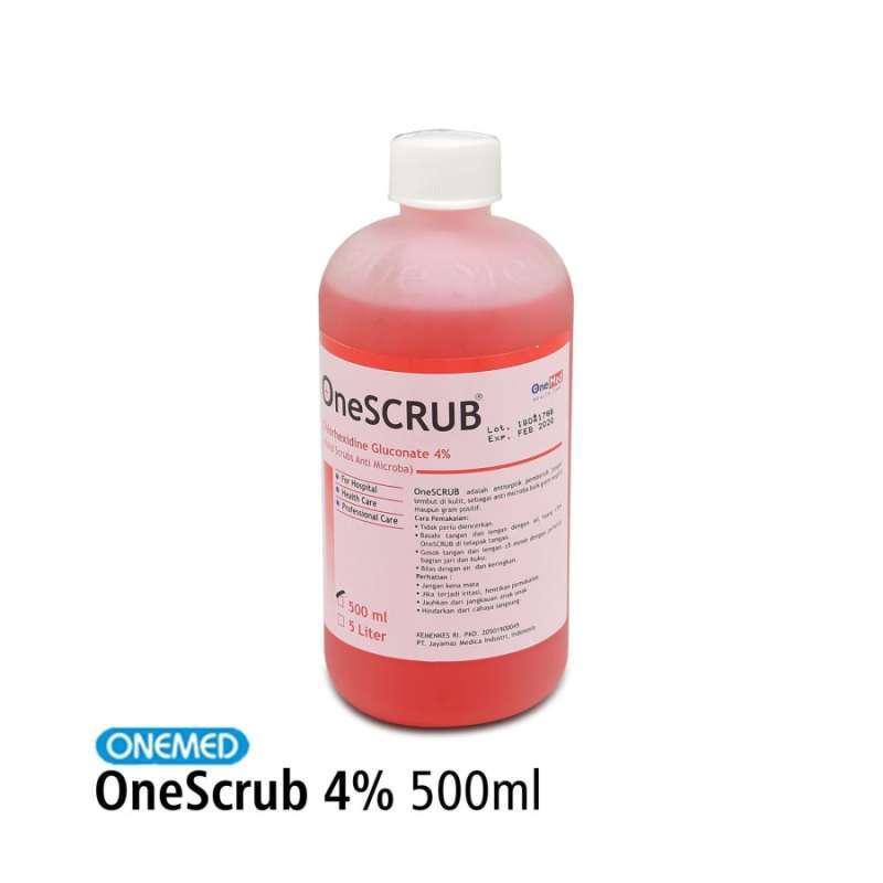Jual One Scrub 4% Hand Scrubs Refill 500ml Onemed Di Seller Onemed ...