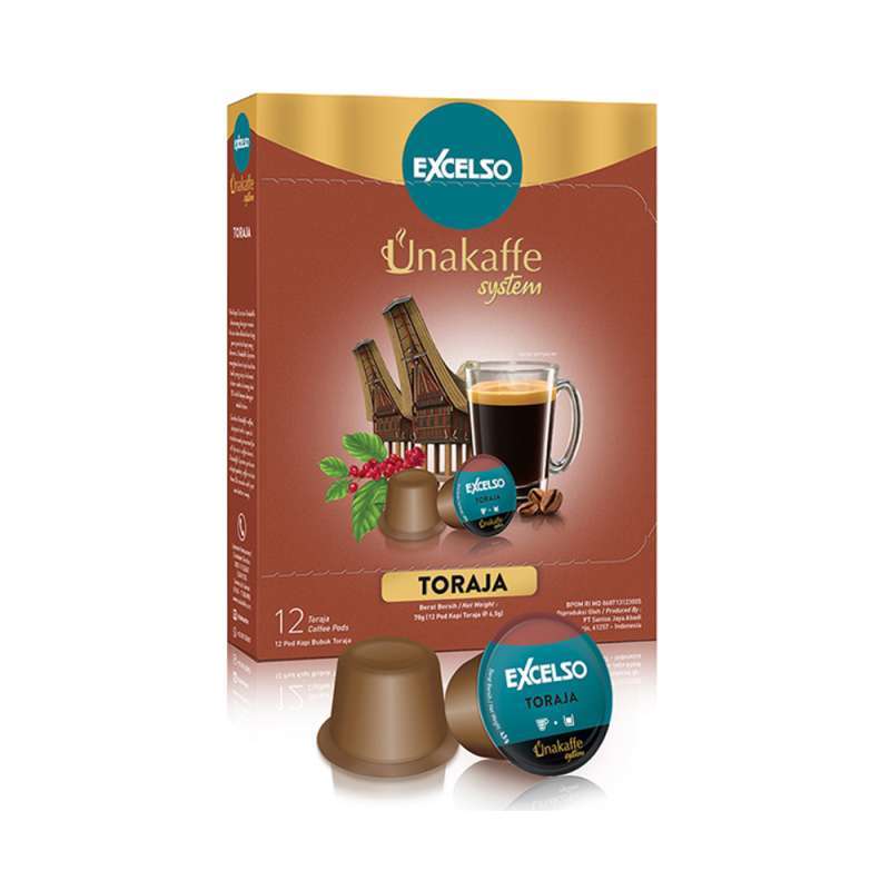 Jual Excelso Unakaffe Toraja Kopi Kapsul [12 Pods / 6.5 Gram] Halal Di ...