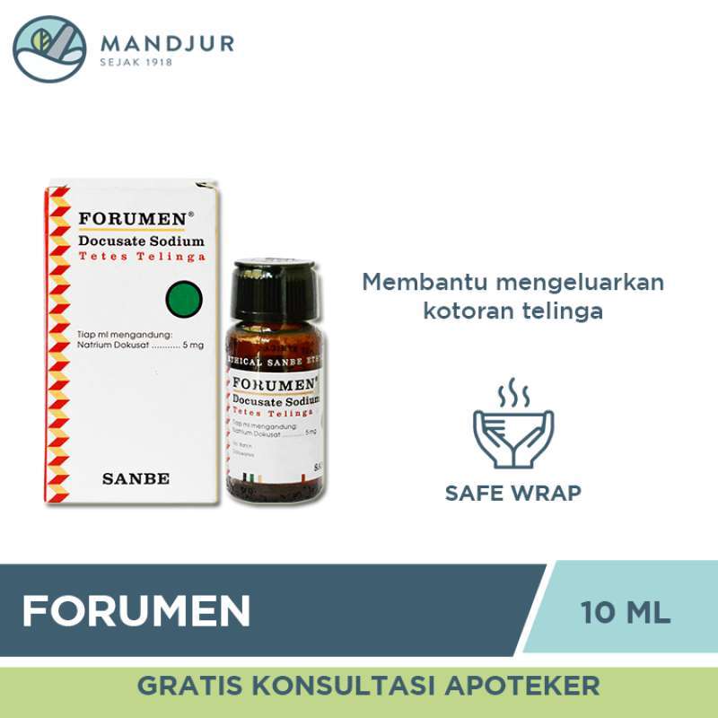 Jual Forumen 5 Mg Ear Drops 10 mL - Obat Tetes Pembersih Kotoran ...