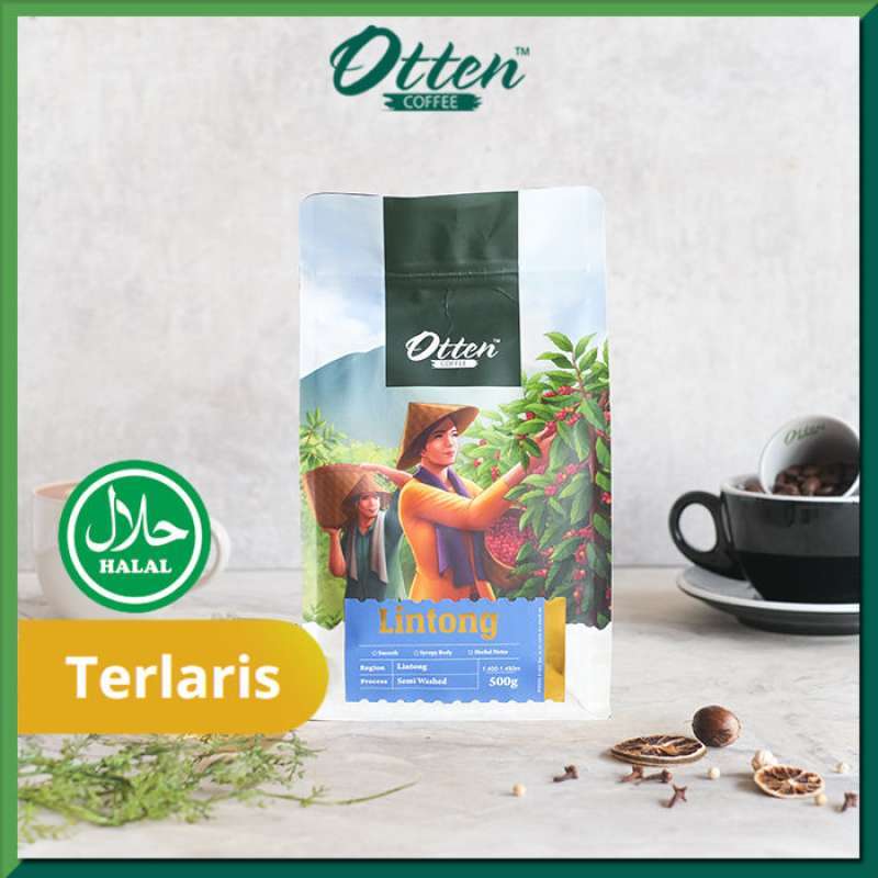 Jual Kopi Arabica Mandheling 500g - Biji / Bubuk Kopi Otten Coffee ...