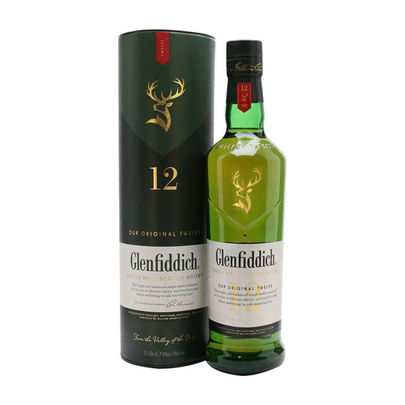 Jual (FREE SLOKI) Glenfiddich 12 YO Single Malt Scotch Whisky [750mL ...
