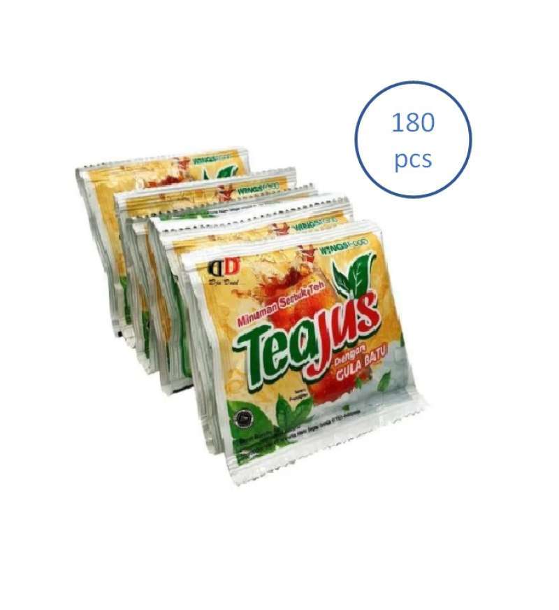 Jual TEA-JUS Gula Batu Minuman Serbuk [8g/ 180 pcs] di Seller Toko ...