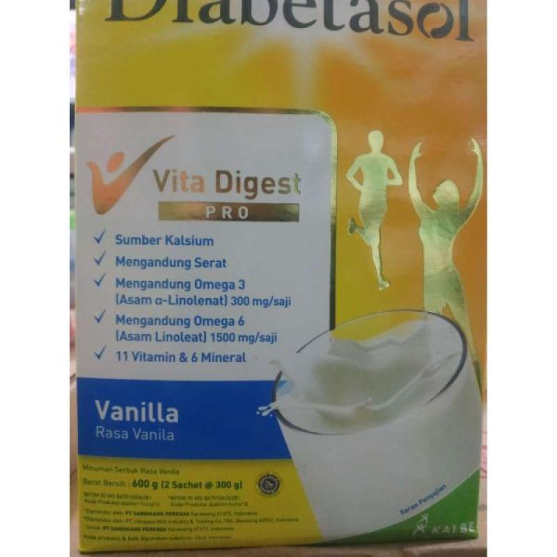 Jual DIABETASOL SUSU RASA VANILA 600 g (2 Sachet @ 300 g) di Seller ...