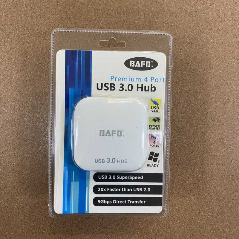 Promo BAFO USB 3.0 HUB 4 Port With Power Adaptor BAFO BF-700 - Putih ...