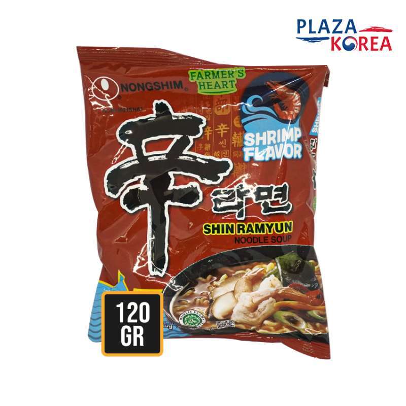 Jual NONGSHIM SHIN RAMYUN SHRIMP FLAVOUR 120GR - MIE INSTANT RASA UDANG ...