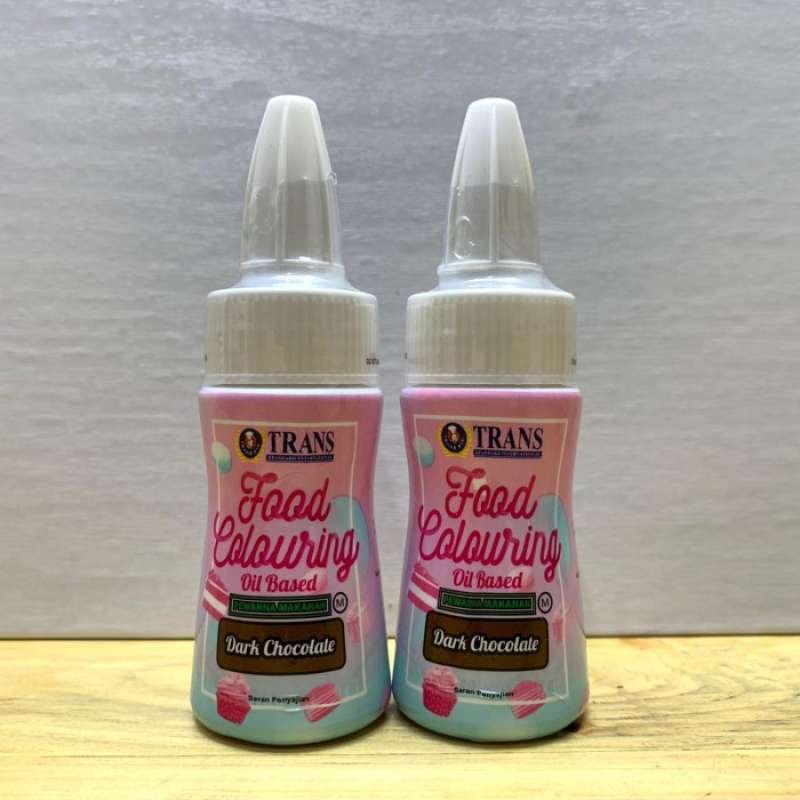 Jual Trans Food Colouring Dark Chocolate 50gr Oil Based Pewarna Coklat ...