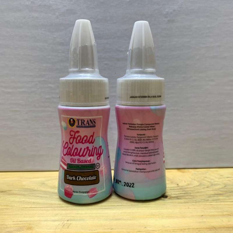 Jual Trans Food Colouring Dark Chocolate 50gr Oil Based Pewarna Coklat ...