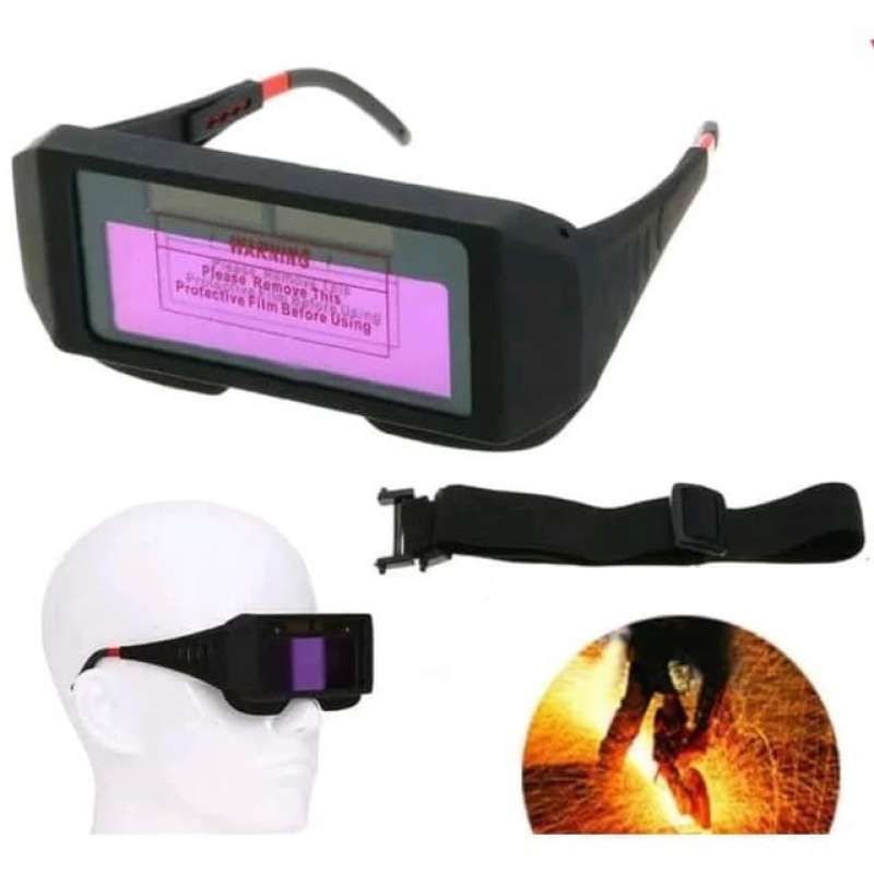 Promo Kacamata Las Otomatis Kacamata Welding Glass Auto Dark Anti silau ...