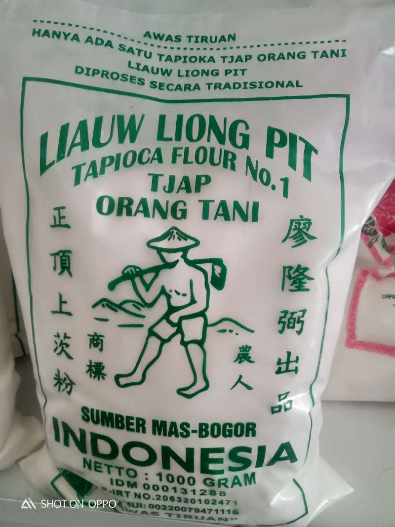 Jual tepung tapioka tjap orang tani 1kg di Seller Toko kuebatterfly ...