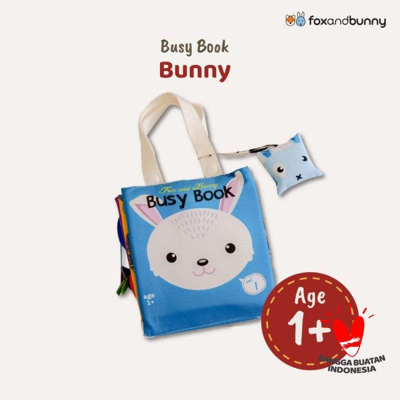 Jual Mainan Edukasi Busy Book Fox and Bunny Vol.1 Bunny Book di Seller ...