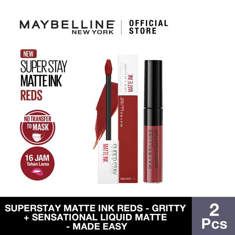 Jual Maybelline Superstay Matte Ink Lipstick - 285 Gritty [5 mL ...