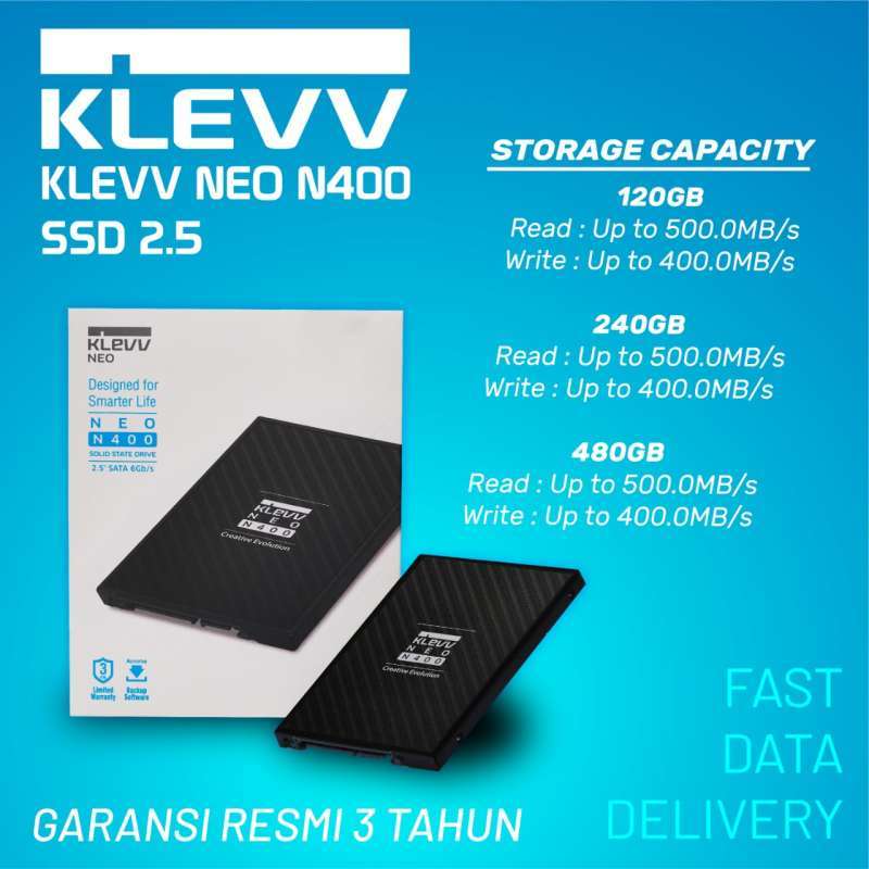 Jual Ssd Klevv Neo N400 120gb/240gb/480gb 2.5 Sata 6gb/s Di Seller ...
