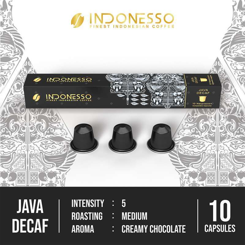 Jual Indonesso Java Decaf Nespresso® Compatible Coffee Capsules Kapsul ...