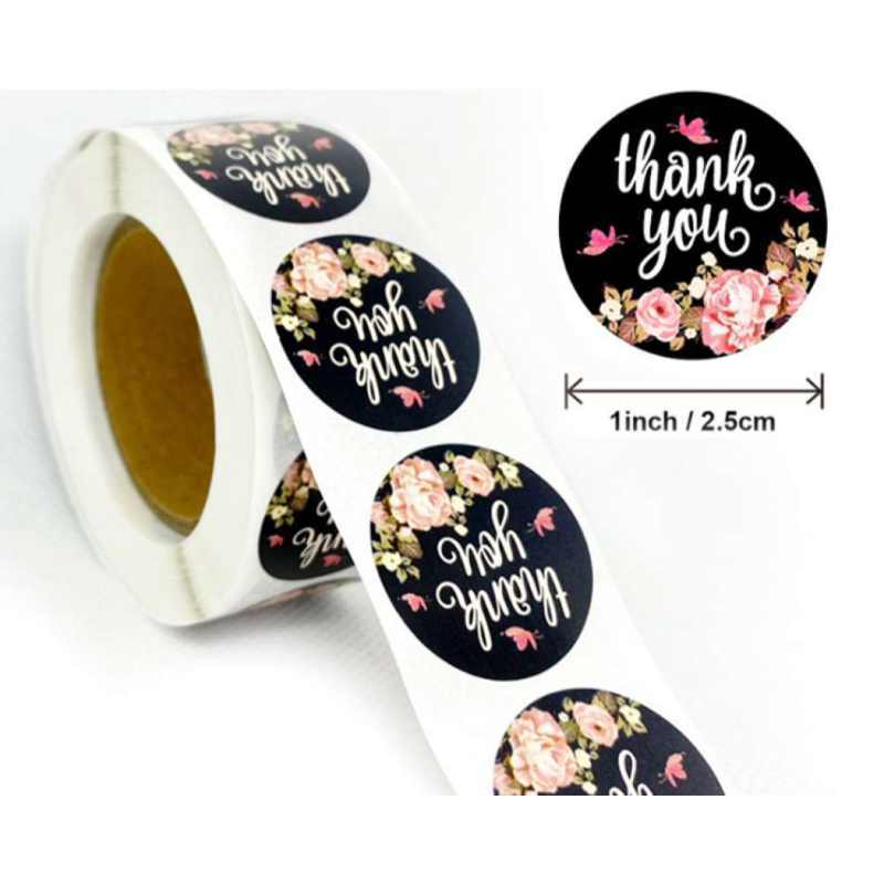 Jual Hx102 A-g [500 Pcs] Sticker Thank You Stiker Ucapan Terima Kasih 2 ...