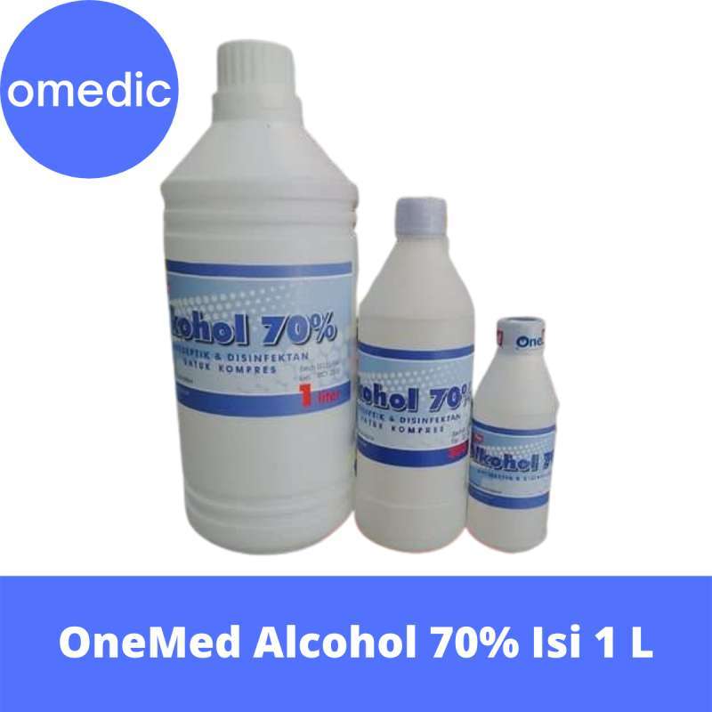 Jual OneMed Alcohol 70% Isi 1 Liter di Seller Omedic - Kedaung Kali ...