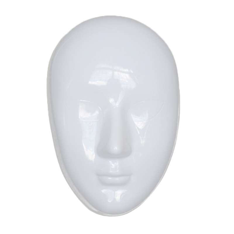 Promo DIY Unpainted Mask White Blank Face Mask Masquerade Costume Masks ...