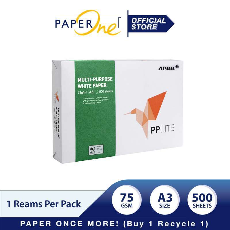 Promo PP Lite Kertas A3 75gr Copier 1 Rim (500 lembar) Kertas HVS ...
