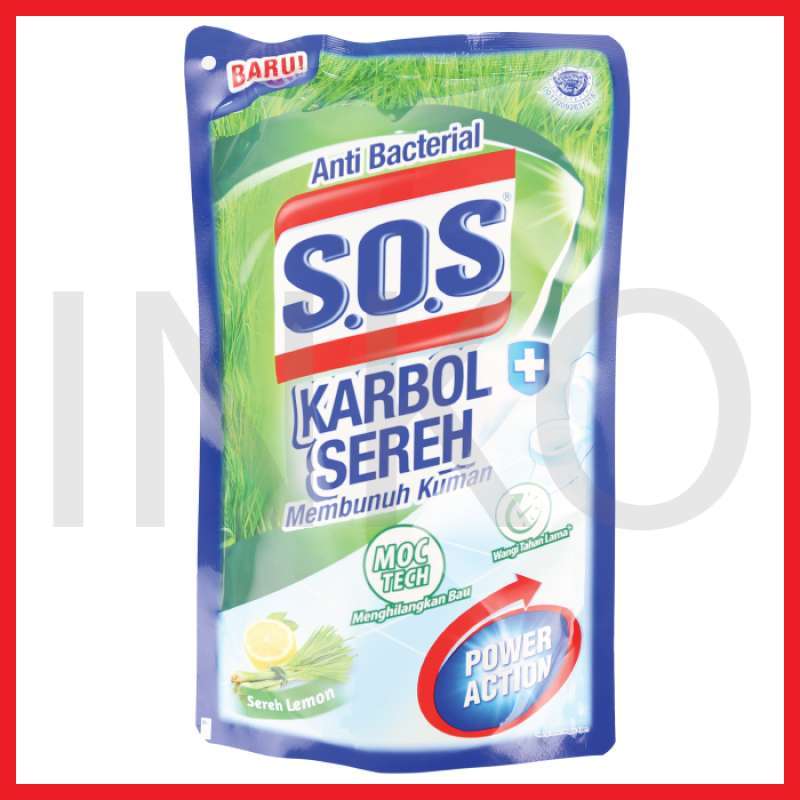 Jual SOS KARBOL WANGI LEMON PINE POUCH 800ML di Seller inko - Curug ...
