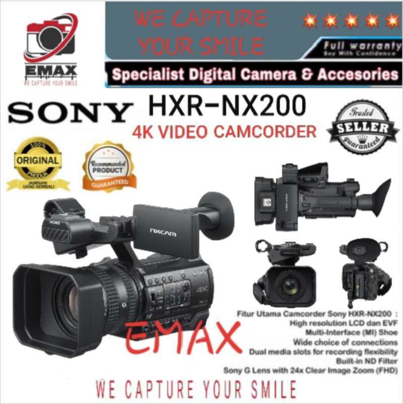 Jual SONY HXR NX200 4K Video Camcorder Handycam SONY NX200 HXR-NX200 ...