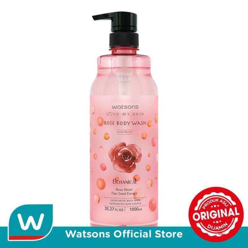 Promo Watsons Botanical Body Wash - Rose 1000ml Diskon 12% Di Seller ...