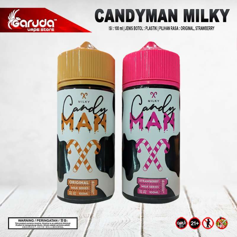Jual Liquid Candy Man Milk Series FVS 3mg 100ml Bercukai ORIGINAL di ...