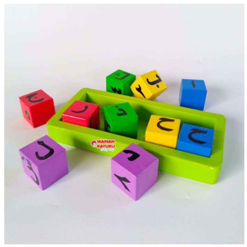 Jual Mainan Kayu - Mainan Edukasi - Balok Kotak Hijaiyah di Seller ...