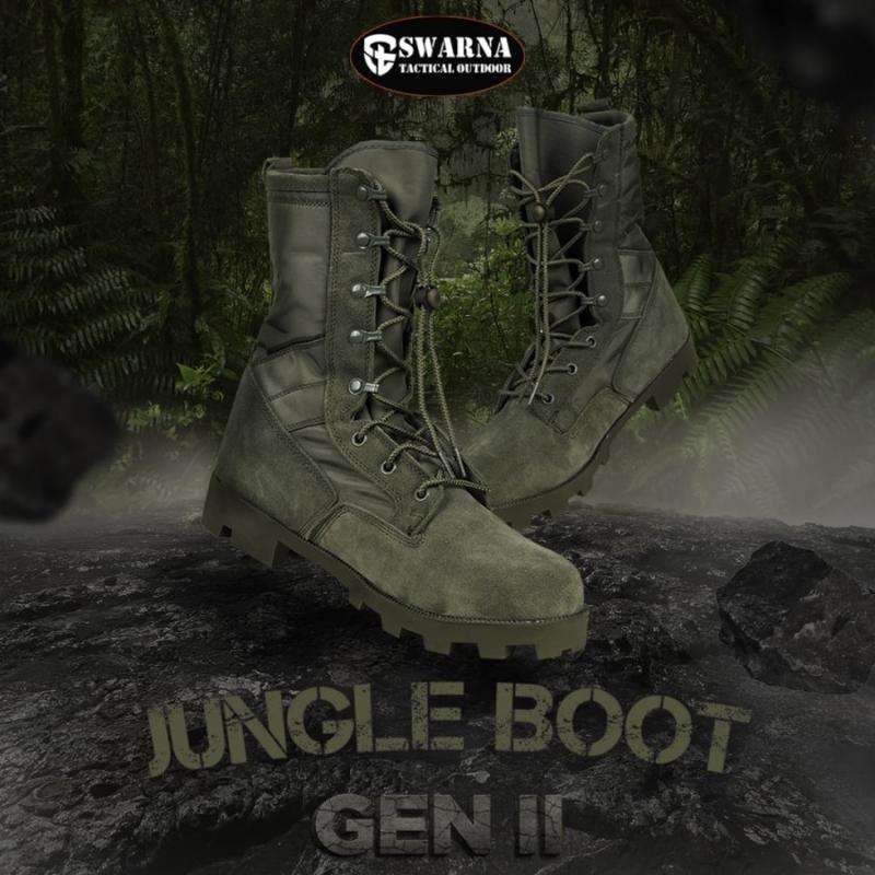 Jual Sepatu Tactical - Swarna Jungle Boots Gen II - Green 45 di Seller ...