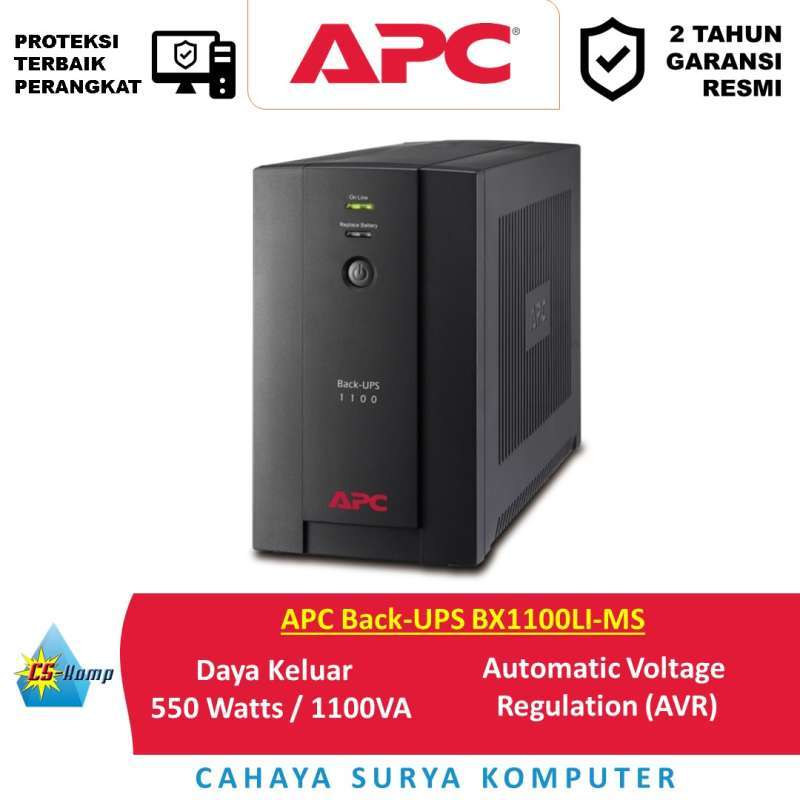Jual APC Back-UPS BX1100LI-MS | 1100VA | 230V | AVR | Universal and IEC ...