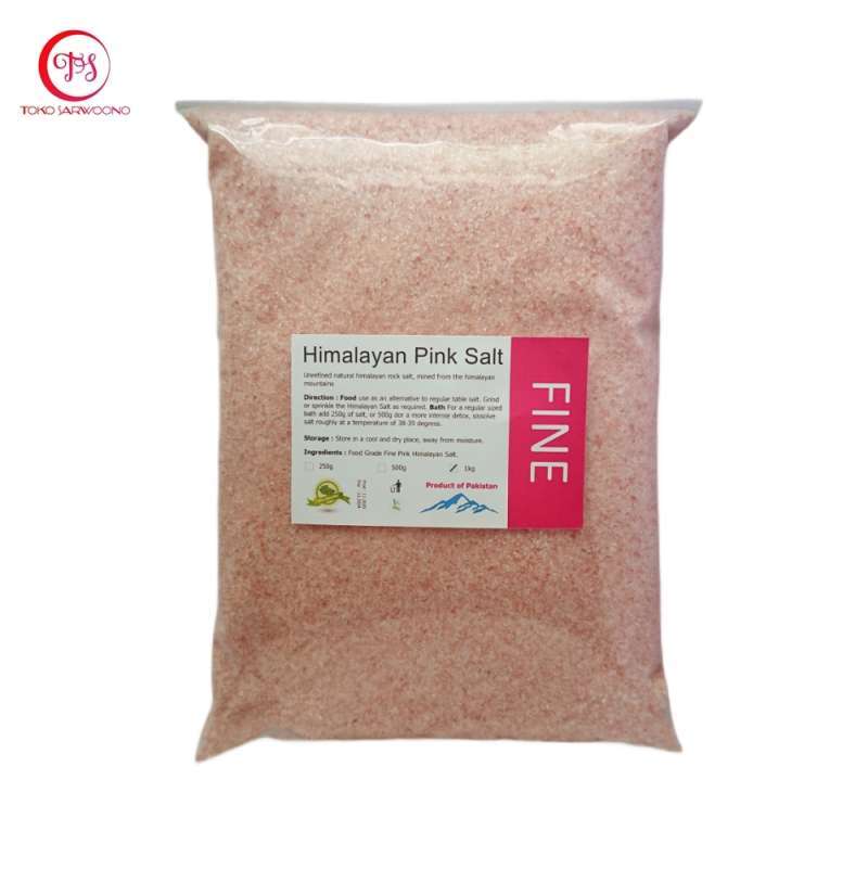 Promo Garam Himalaya 1 kg - Himalayan Pink Salt Fine Diskon 58% di ...