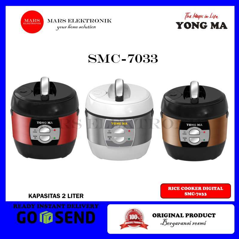 Jual RICE COOKER YONG MA SMC 7033 / KAPASITAS 2 LITER / DIGITAL RICE ...