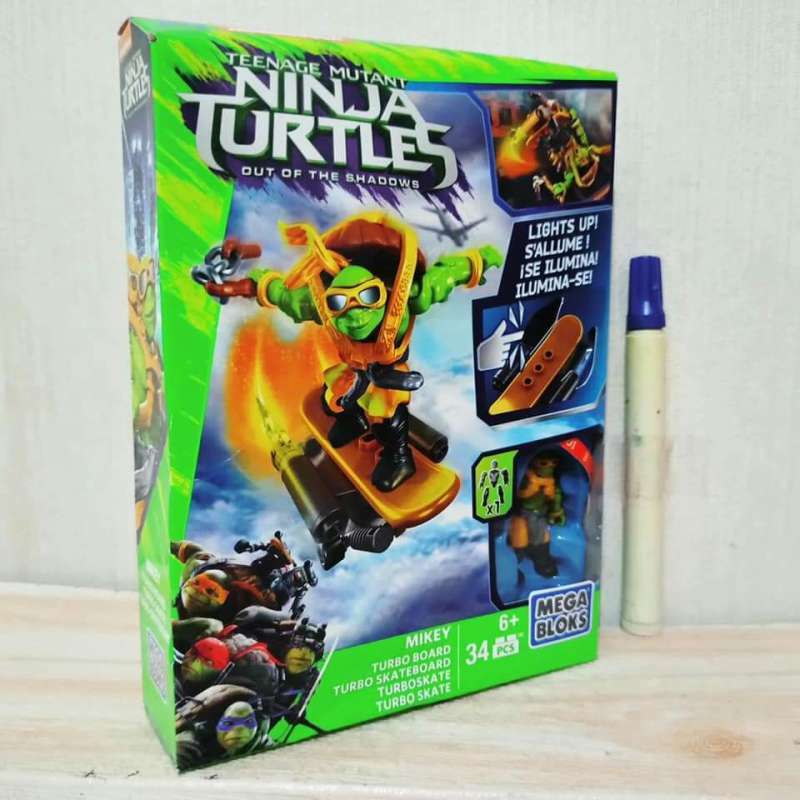 Jual bricks Mega block Tmnt out of the shadow mikey michelangelo ...