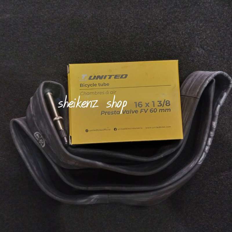 Jual BAN DALAM SEPEDA 16 x 1.3/8 - BAN DALAM UNITED 16 349 PRESTA di Seller Sheikenz Shop ...