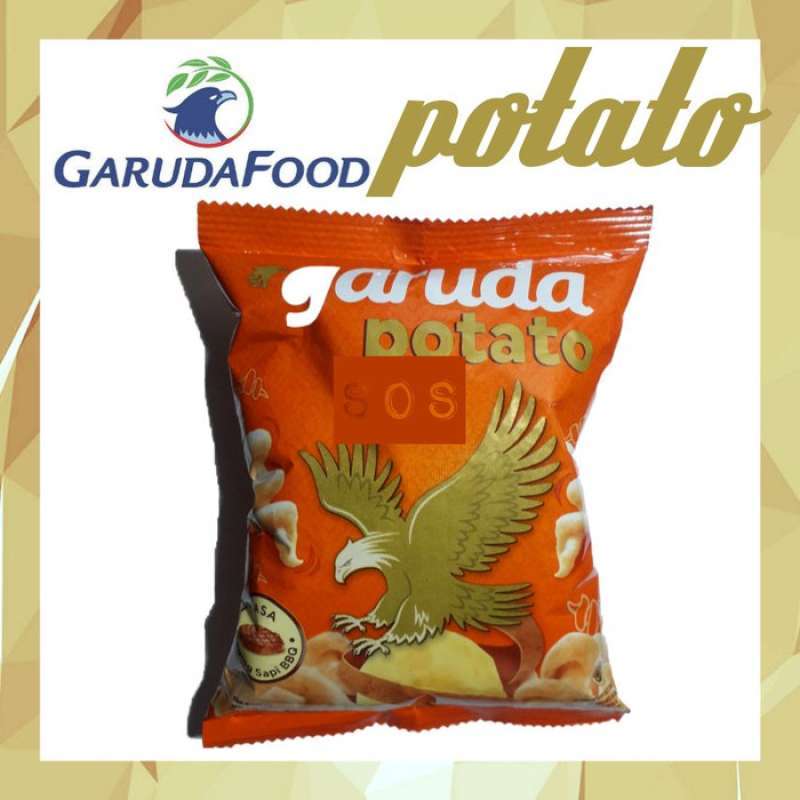 Jual 《SOS》 Garuda Potato rasa Daging Sapi BBQ 15 gram snack tornado ...