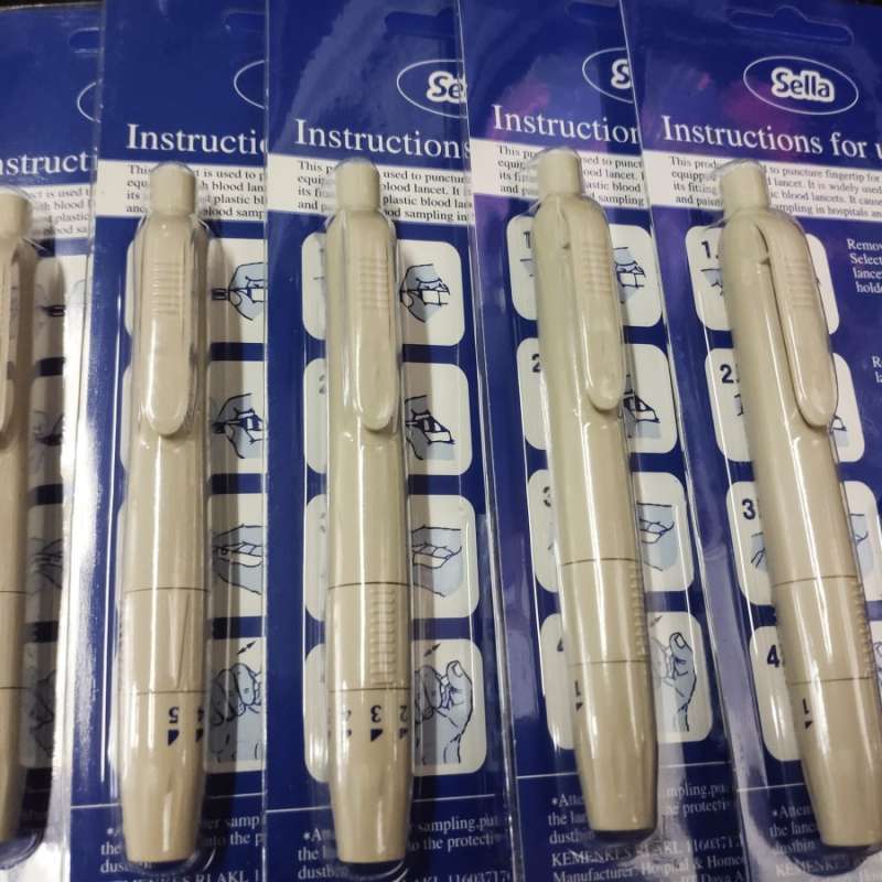 Jual Pen Lancet SELLA / Lancing Device SELLA + Jarum di Seller SonSon22 ...