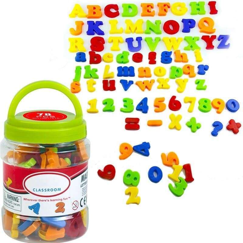 Jual Magnet Letters Education Alphabet Numbers 78 Pcs Di Seller Sun ...